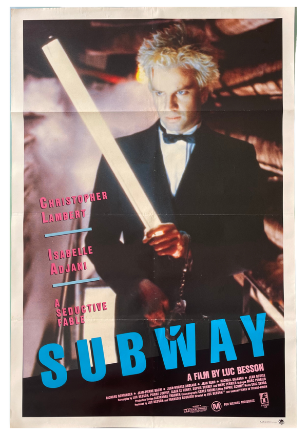 Subway (1985) Christopher Lambert - One Sheet – Vintage Posters AU