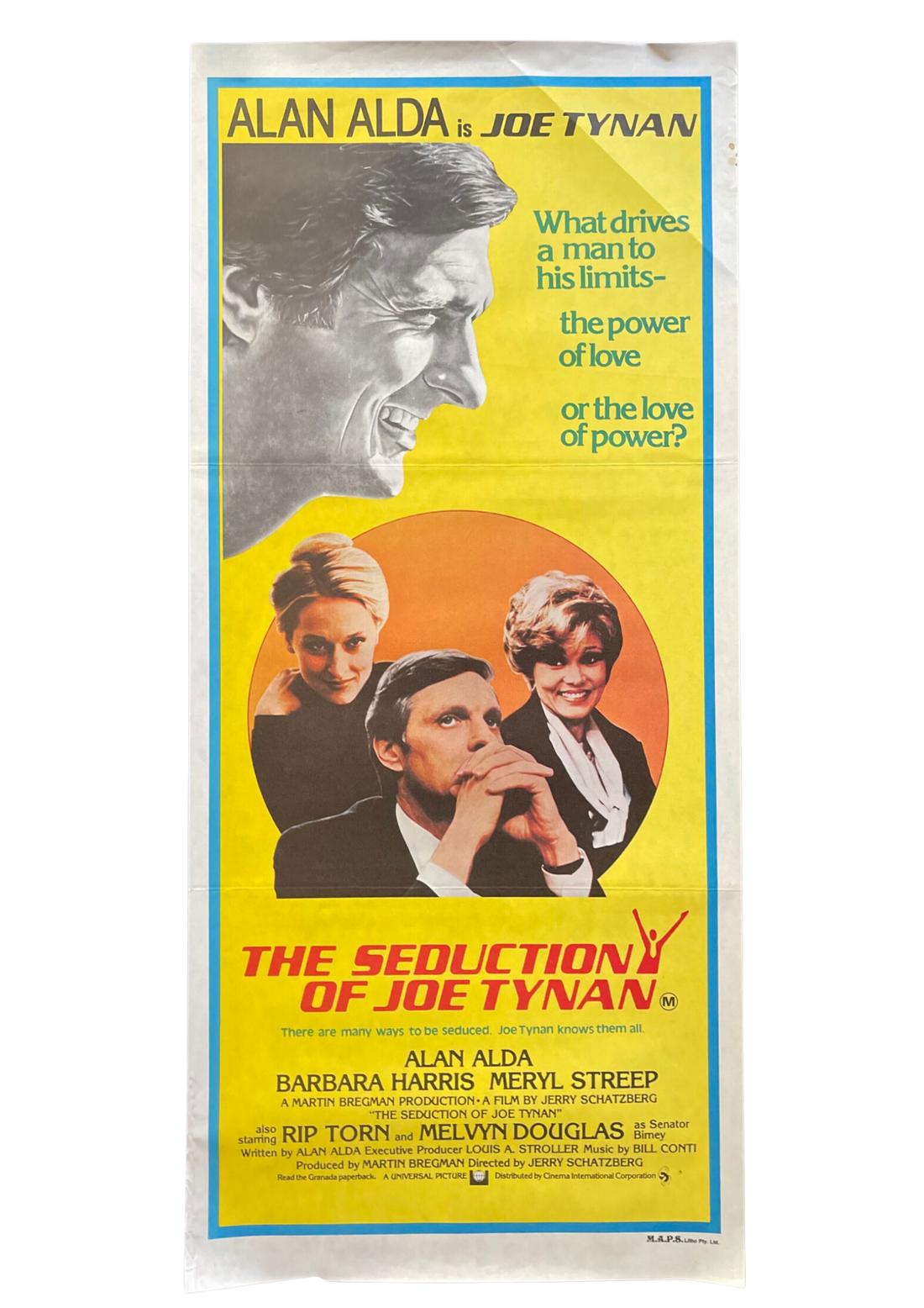 The Seduction Of Joe Tynan (1979) Alan Alda Meryl Streep - Daybill – Vintage Posters AU