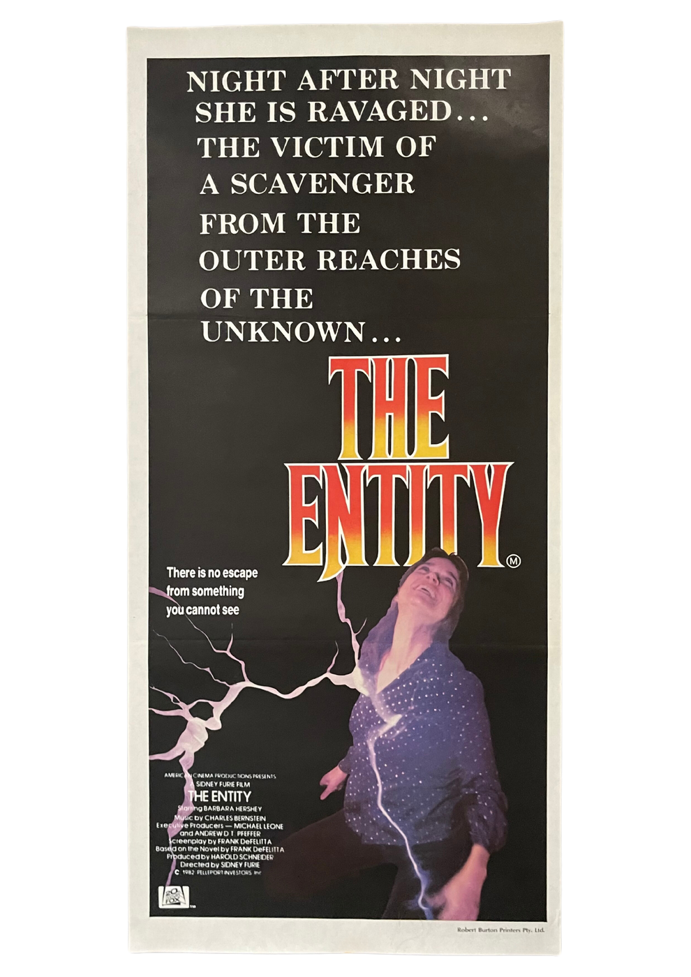 The Entity (1982) - Daybill – Vintage Posters AU