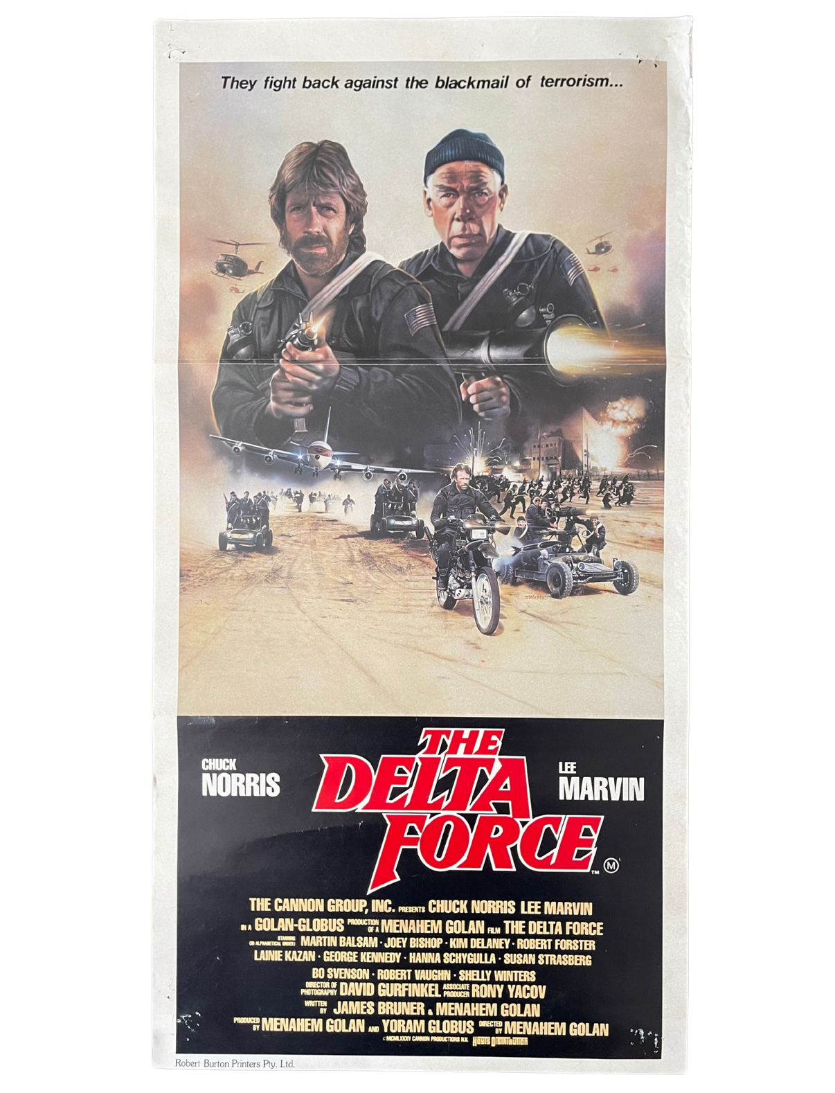 The Delta Force (1986) Chuck Norris - Daybill – Vintage Posters AU