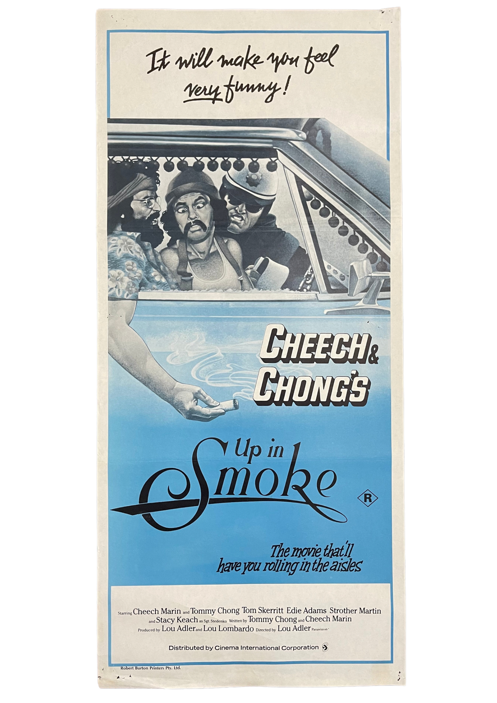 Cheech and Chong's - Up In Smoke (1978) - Daybill – Vintage Posters AU