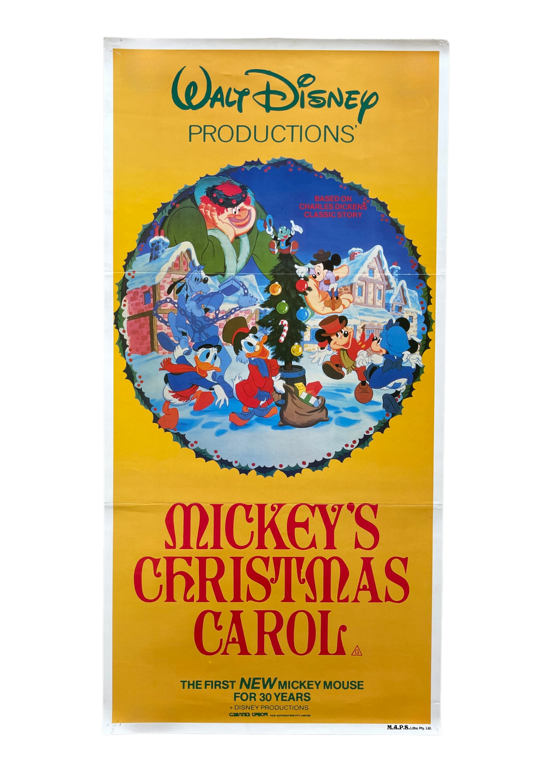 Mickey's Christmas Carol (1983) - Daybill – Vintage Posters AU