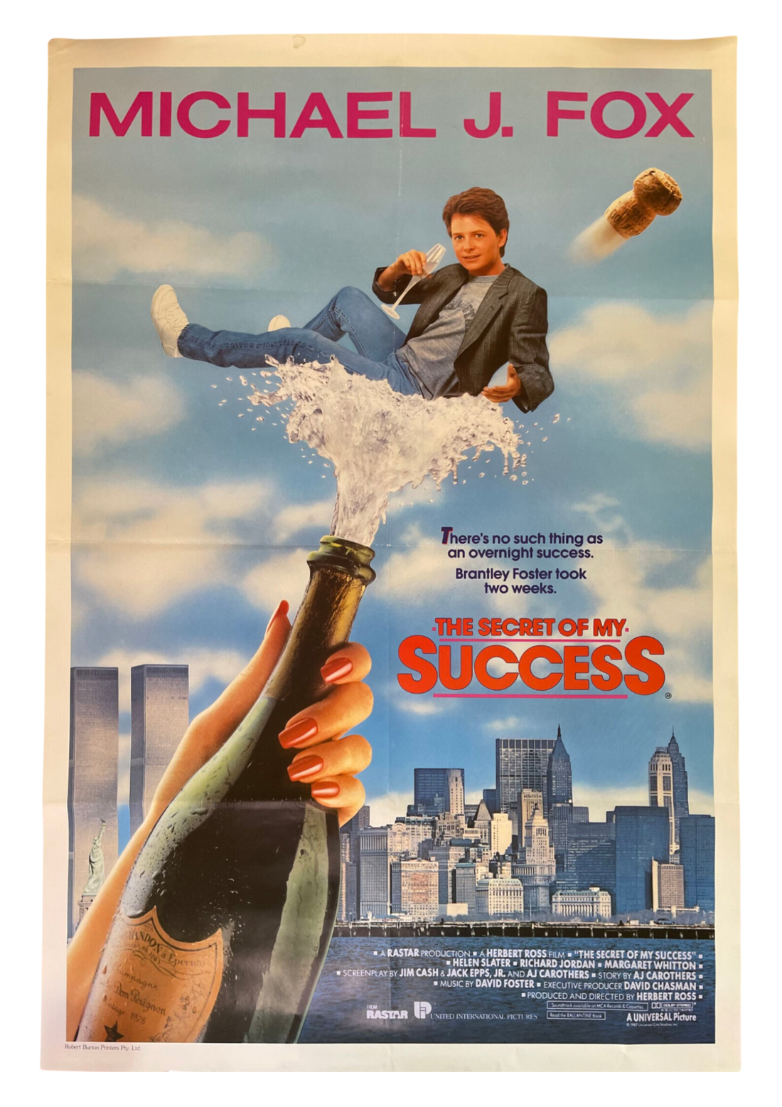 The Secret Of My Success (1987) Michael J. Fox - One Sheet – Vintage ...