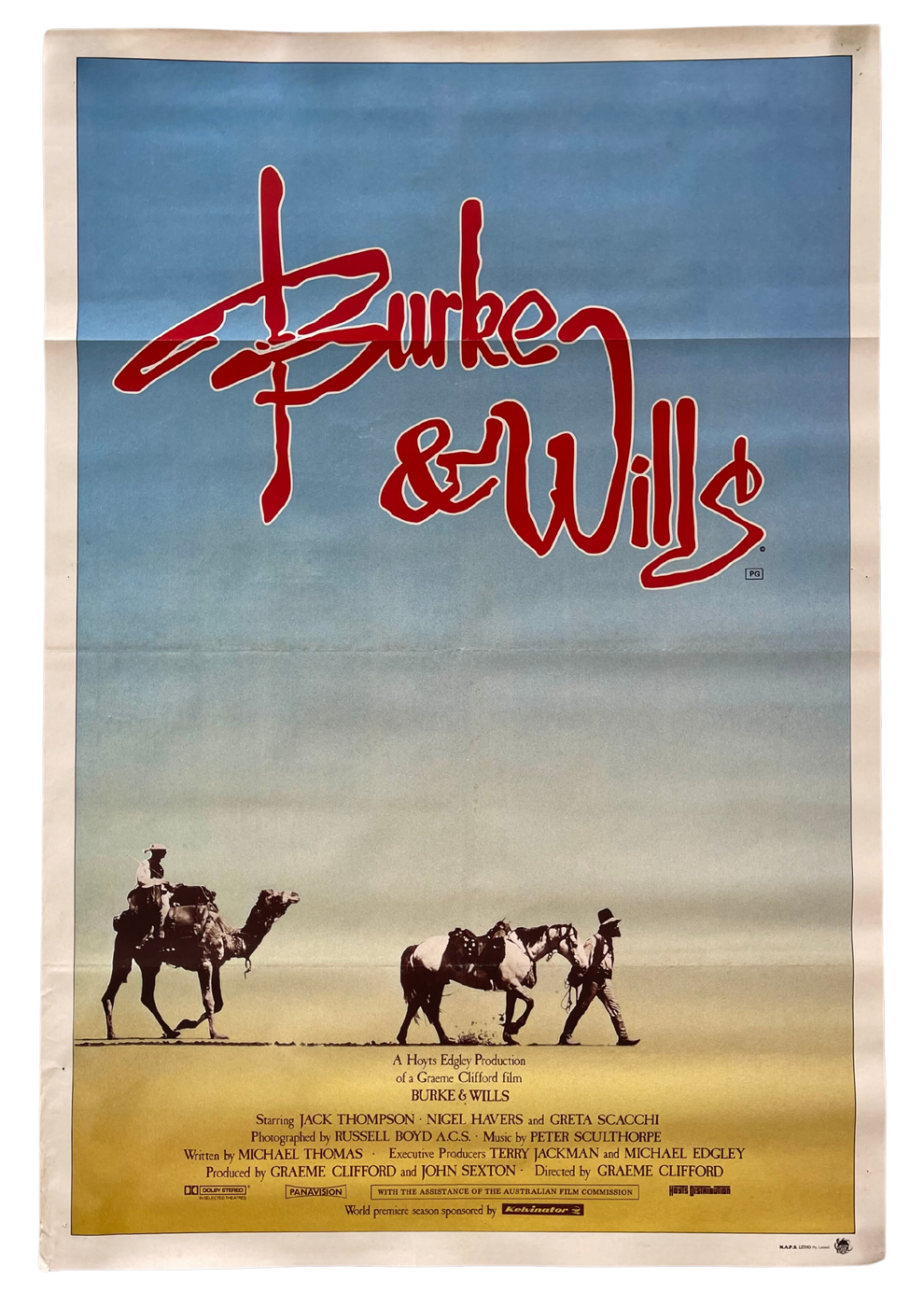 Burke & Wills (1985) - One Sheet – Vintage Posters AU