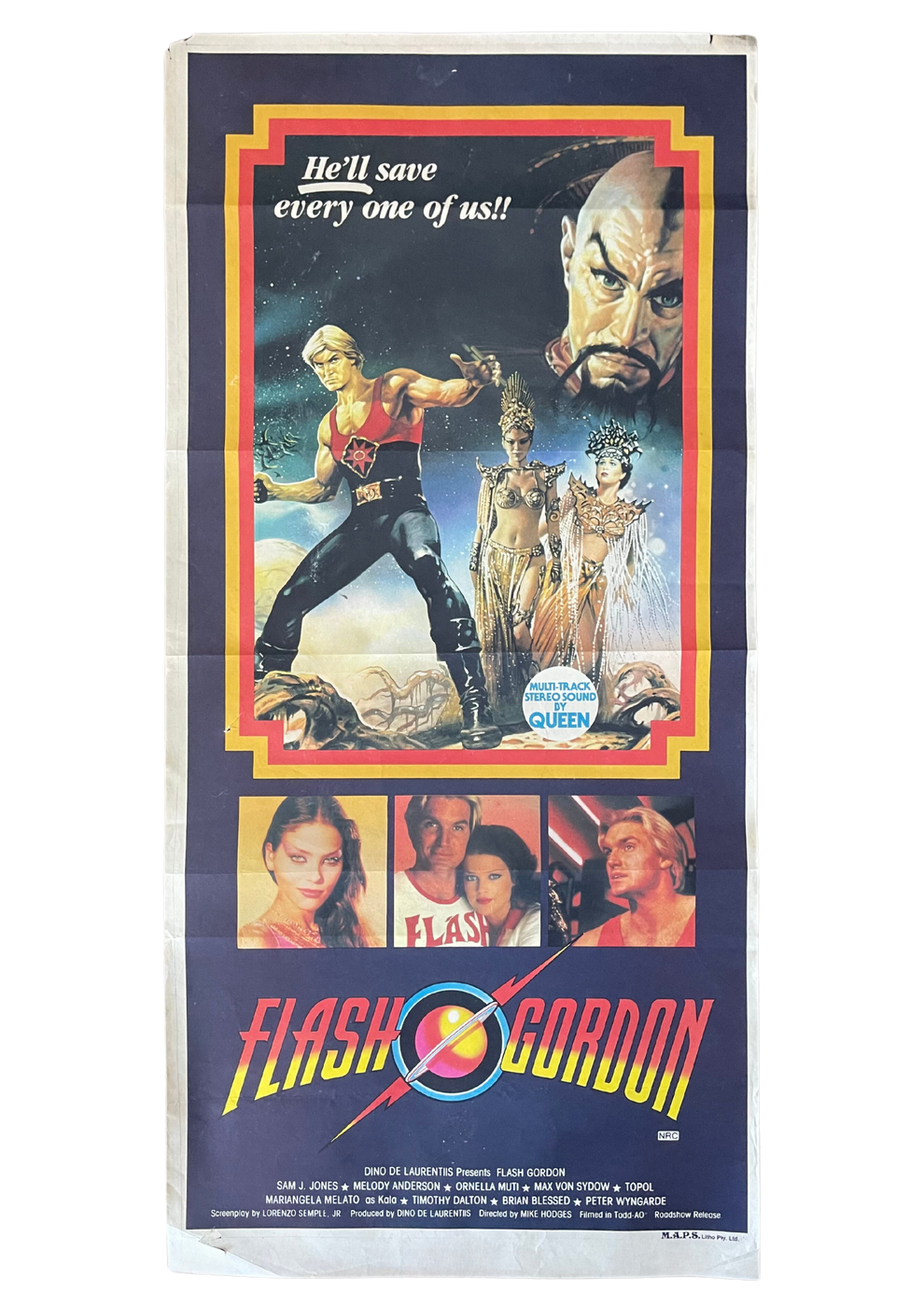 Flash Gordon (1980) - Daybill – Vintage Posters AU