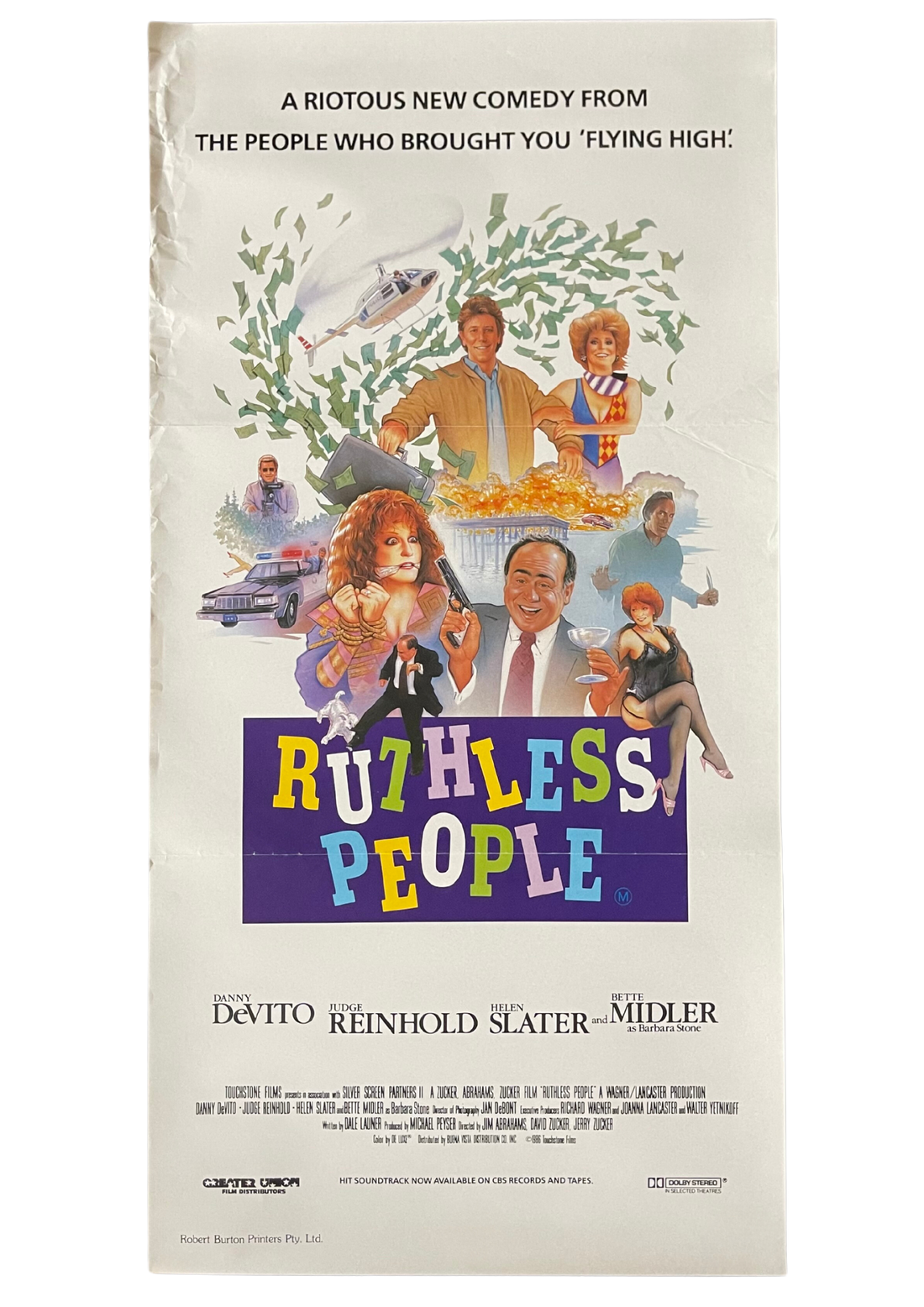 Ruthless People (1986) - Daybill – Vintage Posters AU