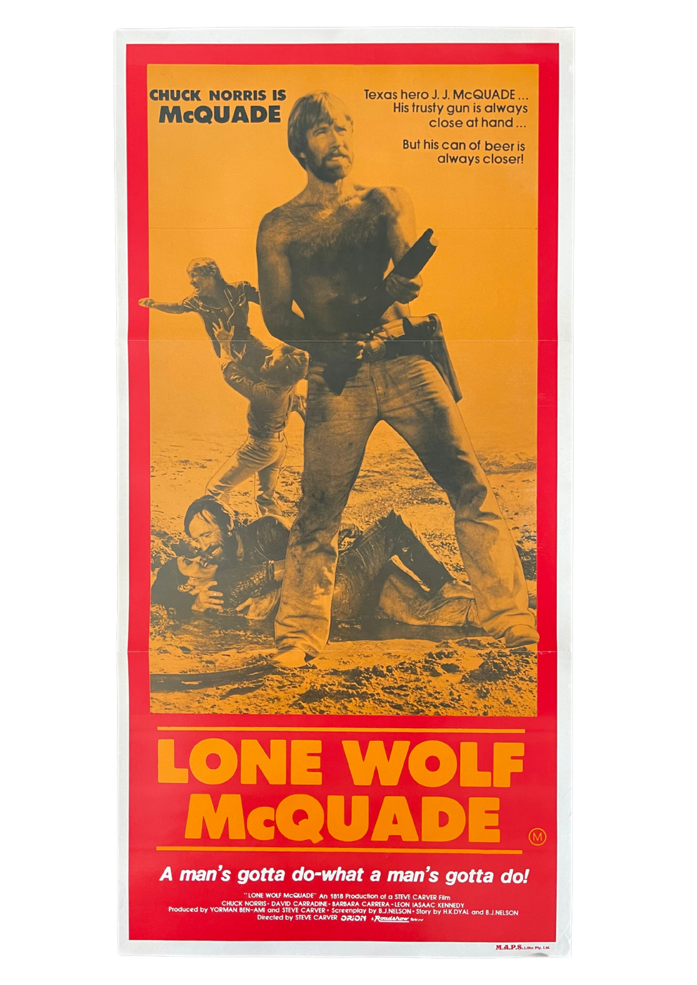 Lone Wolf McQuade (1983) Chuck Norris - Daybill – Vintage Posters AU