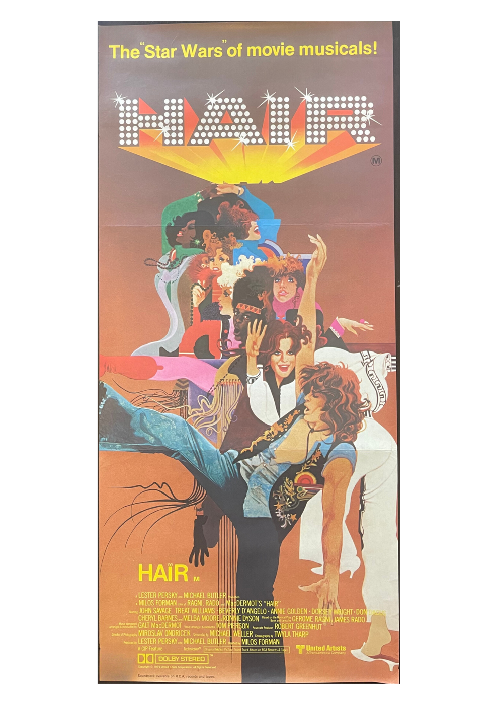 Hair (1979) - Daybill – Vintage Posters AU